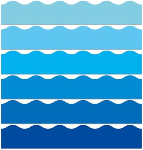 Amazon.com : 65 Feet Scalloped Bulletin Board Border Self Stick ...