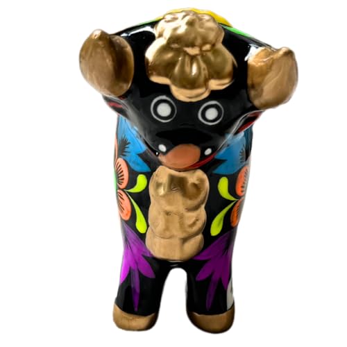 ANDES TREASURES Handcrafted Black Peruvian Torito Pucara Bull, - Want ...