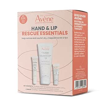 Amazon.com: Avène Hand & Lip Rescue Essentials, White : Beauty ...