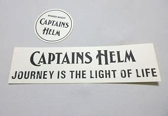Amazon.co.jp: CAPTAINS HELM Stickers - Captain's Helmet - 2 - Set of 2 ...