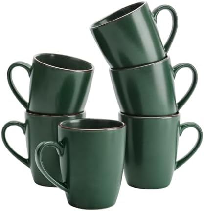 Amazon.com: vicrays Coffee Mug Set, 12 Ounce, Set of 6, Ceramic Mug for ...