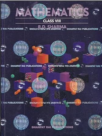Mathematics Textbook for Class 8, R.D. Sharma, 2025-2026 new edition: R ...