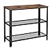VASAGLE 40 inch Console Table, 3-Tier Entryway Table with Storage Shelf ...