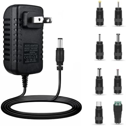Amazon.com: 5V 2A Power Adapter, Dc 5V Power Cord with 8 Selectable ...