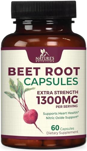 Amazon.com: Horbäach Nitric Oxide Beet Root Capsules | 180 Count | with ...