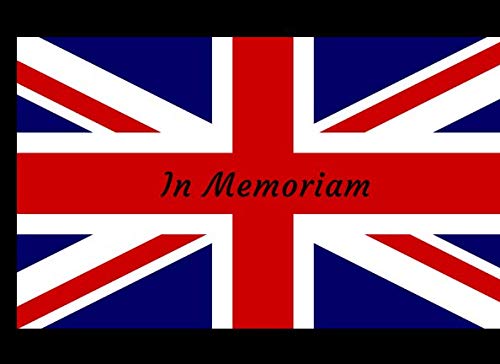 In Memoriam: Funeral Guest Book, Union Jack Flag United Kingdom England ...