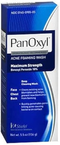 Amazon.com: PanOxyl Foaming Acne Wash Maximum Strength 5.5 oz (Pack of ...
