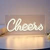 Amazon.com : USB LED Desk Lightbox Cheers Sign 3D Neon Light up Sign ...