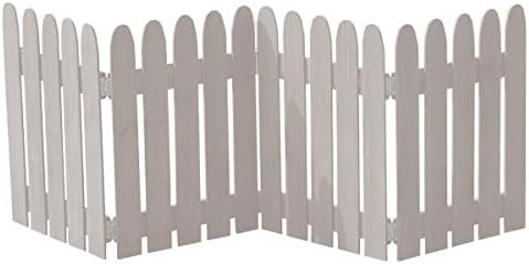 Amazon | 折り畳めるウッドミニフェンス 1枚組 ホワイト WF-120F-WHT(SST) ミニフェンス ウッドフェンス 木製フェンス 花壇 家庭菜園 仕切り 柵 置くだけ 簡易 ...