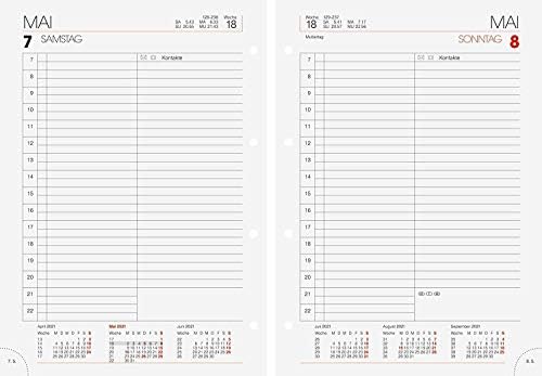 BRUNNEN 1076527001 Ringbucheinlage für Ringbuchkalender Modell 765, 1 ...