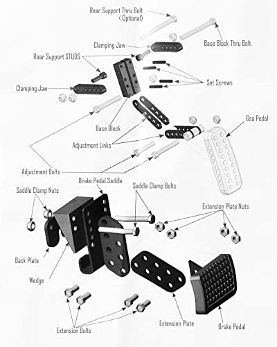 Snapklik.com : Universal Gas And Brake Pedal Extenders For Short ...