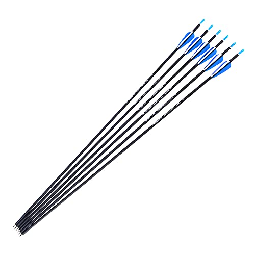 SHARROW Archery Carbon Arrows 30 inch Hunting Targeting Arrows Spine ...