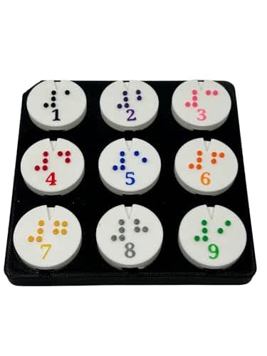 Amazon.com: Braille Magic Square Puzzle, Game for Blind Kids and Adults ...