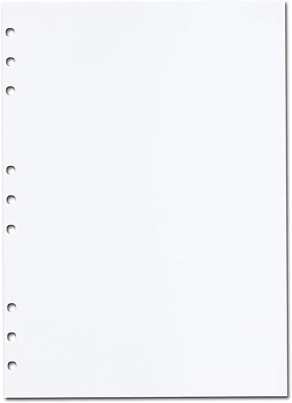 B5 Planner Refills 9 Hole Pages Ring Binder B5 Blank Paper Refill for ...
