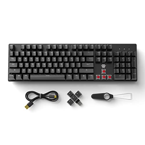 Hexgears G5 2.4G Wireless Mechanical Keyboard 104 Key， Wireless and ...