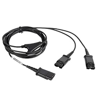 VoiceJoy Headset Quick Disconnect Cord Y Adapter Trainer Cable,Workable ...