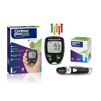 Contour Plus Elite Blood Glucose Monitoring System (with Bluetooth ...