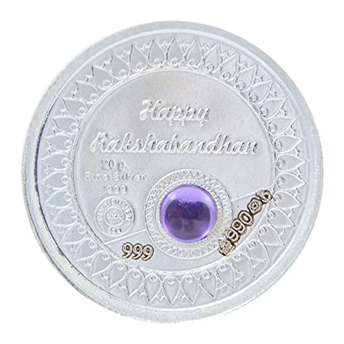 Happy Raksha Bandhan Silver Coin : Amazon.in: Jewellery