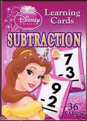Amazon.com: Disney Princess Learning Cards Subtraction : Disney ...