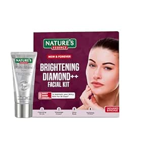 Nature's Essence Brightening Diamond Facial Kit 3 Use, White, 75 gm, Diamond, 5 count : Amazon ...