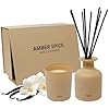 Amazon.com: HEIM Candle and Reed Diffuser Gift Set, Amber & Vanilla ...