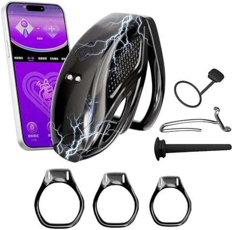 Kuaeuo Sexual Electricshock Chastity Cage, Remote Unlocking & Timer ...