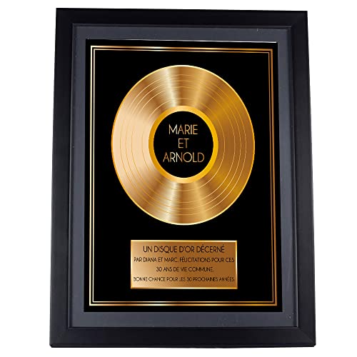 Offrir un disque d'or personnalisé : idée cadeau originale et unique