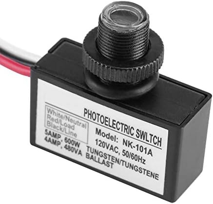 2 Pack AC DC 12V 10A Auto On/Off Photocell Light Switch Photocell Photo ...