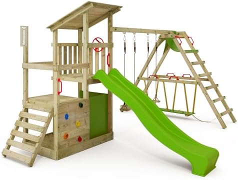 FATMOOSE FruityForest Fun XXL Play Tower Climbing Frame with Surf ...