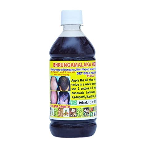 Amazon.com : Metrol Brungamalaka Herbal Hair Growth Oil for Naturally ...