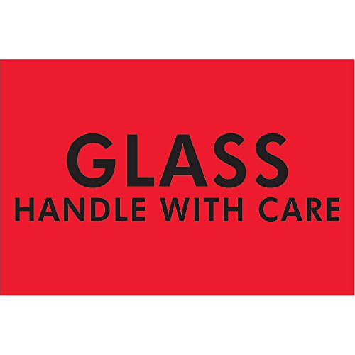 Amazon.com: Shipping Labels - Instructions/Warnings - 2X3" - Glass ...