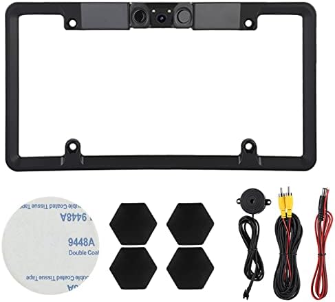 License Plate Frame Backup Camera Parking Sensor, 3 in 1 Car License ...
