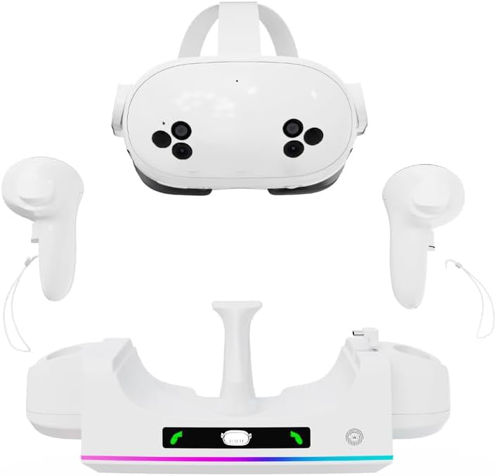Amazon.com: Charging Dock for Meta Quest 3S/Quest 3, VR Charging ...