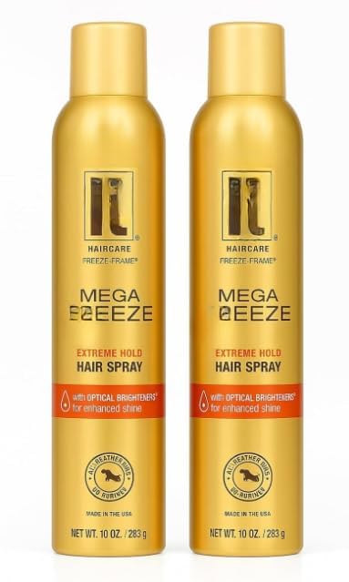 Amazon.com : Mega Extreme Hold Hair Spray, Original 10 oz, Pack of 2 ...