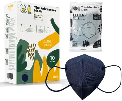 Blue Small Size FFP3 Face Mask Disposable with Ear Loops │ Box of 10 ...