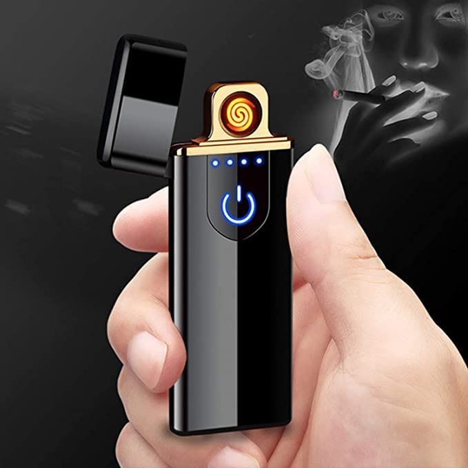 Metal LYXMAD Electric Lighter, Rechargeable Battery Lighter Touch ...