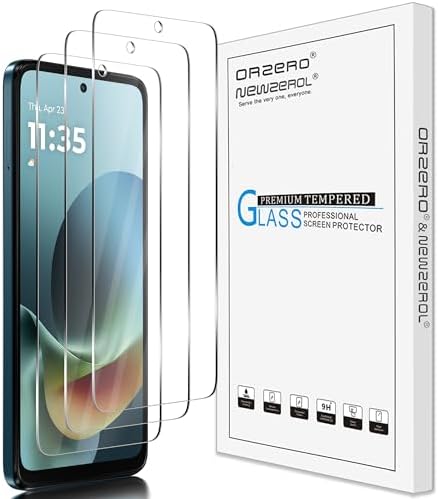 (3 Pack) Orzero Tempered Glass Screen Protector Compatible for Motorola ...