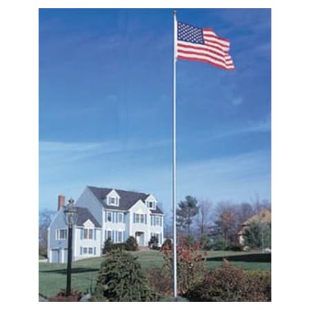 Amazon.com : Sunsetter 20' Anodozed Flagpole : Flagpole Hardware ...