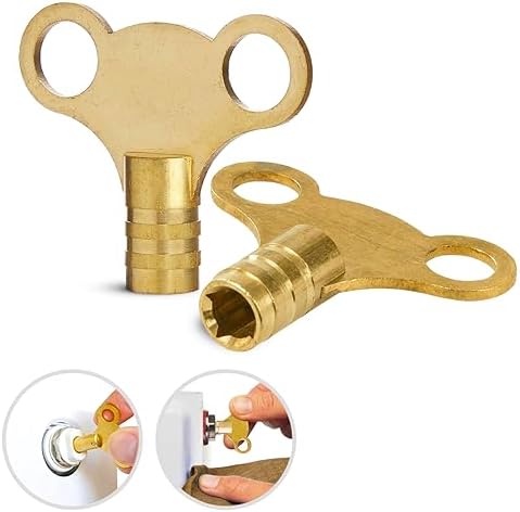 PURA AYUDA Radiator Key Bleed Keys Bleeding UK Radiators Valve 5mm ...