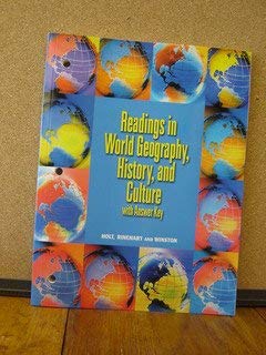 Readings In World Geography, History, and Culture with Answer Key: Holt ...