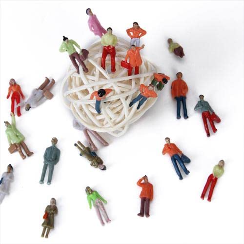 XOXOX New 100pcs Painted Model Train People Figures Scale : Amazon.in ...