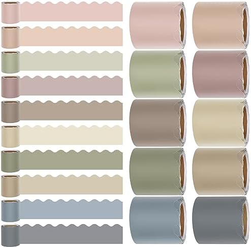 Amazon.com: AnyDesign 69Ft Neutral Burlap Style Bulletin Board Borders ...