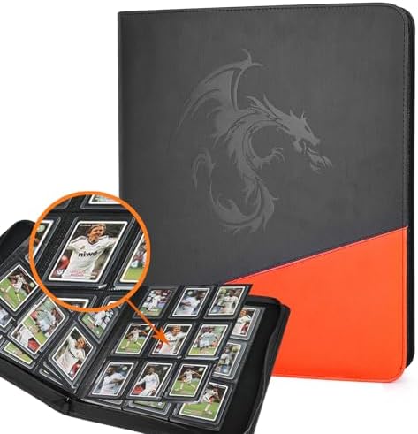 Amazon.com: Premium 2024 Toploader Binder - 9 Pocket Holds 252 ...