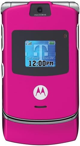 Amazon.com: Motorola RAZR V3 Magenta (T-Mobile) : Cell Phones & Accessories