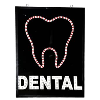 SIGNS AND ARTS DENTAL LED SIGN FOR DENTAL AND DENTAL CLINIC 24INCH X 18 ...
