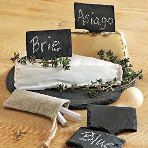 Amazon.com: Slate Cheese Markers (Set of 4) : Home & Kitchen