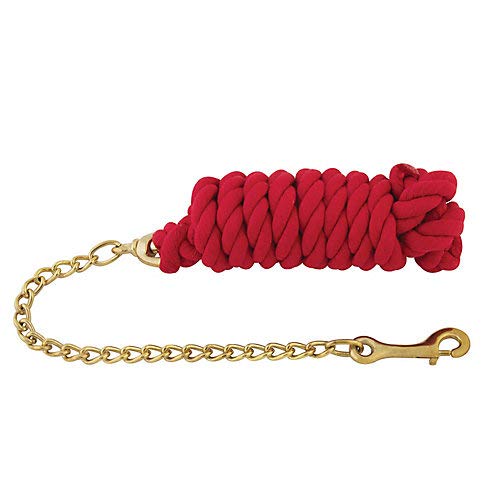 Aime Imports Basic Cotton Lead Rope w/Stud Chain Red : Amazon.in: Pet ...