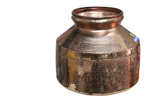Jain Metal Store Copper Hammered Kalsi Handa - Handa (10 Liter) (Pack ...