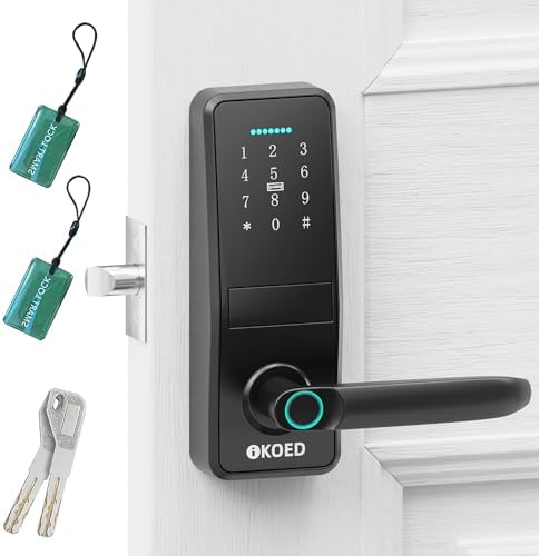 Keyless Entry Door Lock, Touchscreen keypad deadbolt Lock with Fob ...