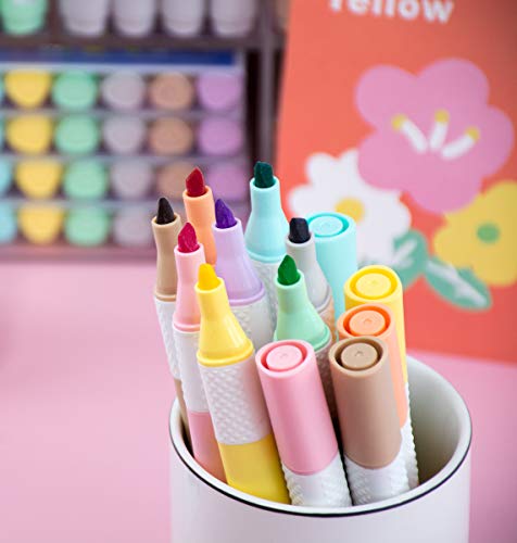 COLNK Pastel Highlighters with Chisel Tip, Cute Macron Assorted Ink-8 ...